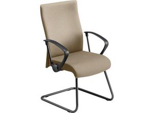 5901747292077 - Freischwinger NowyStyl Neo CF ergonomisch mit Armlehnen Sitz- und Rückenpolsterung Stahl Polster B 480 x T 450 x H 465 mm schwarz-braun