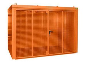 4052462060012 - Gasflaschencontainer BAUER GFC-B M5 B 2175 x T 3125 x H 2270 für 96 Gasflaschen feuerbeständig abschließbar orange