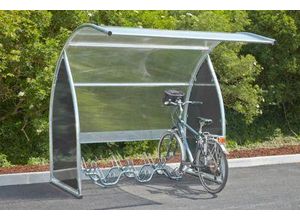 3234640061504 - Fahrrad-Unterstand B800VNO für 6 Fahrräder oder Motorräder erweiterbar B 2240 x T 2210 x H 2200 mm schwarz