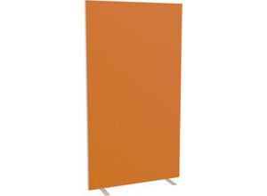 3660141943856 - Design-Trennwand Paperflow Stoffbespannung orange schwer entflammbar gemäß DIN 4102 (B1) desinfektionsmittelbeständig B 940 x T 390 x H 1740 mm