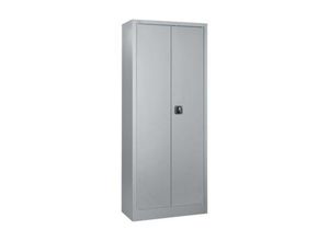 4051273634702 - Pure Universalschrank 5 OH 4 Fachböden abschließbar B 800 x T 400 x H 1935 mm Stahl weißaluminium RAL 9006 weißaluminium RAL 9006