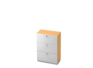 4032062111147 - HÃ¤ngeregistraturschrank 3 OH B 800 x T 420 mm Buche-Dekor silber