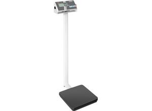 4045761097582 - Personenwaage KERN MPB 300K100 bis 300 kg BMI- und Hold-Funktion Batterie- oder Netzbetrieb Stahl mit Stativ weiß schwarz inkl Arbeitsschutzhaube
