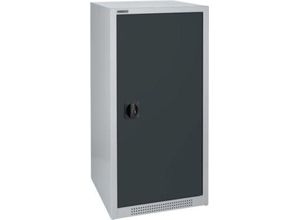 4051273793423 - Genius Flügeltürschrank FS 3 OH abschließbar 2 Fachböden bis 250 kg B 545 mm Stahl weißaluminium RAL 9006 anthrazitgrau RAL 7016