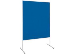4002390047050 - Moderationstafel Standard 636 34 82 120x150cm Filz + Filz (beidseitig) pinnbar blau + blau 4002390047050 Maul