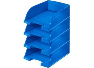 4002432512201 - LEITZ® Ablagekorb Plus Jumbo 5233 DIN A4 4 Stück blau