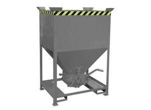 4052462013834 - Silobehälter Typ SG 600 Einfahrtaschen Inhalt 600 Liter grau RAL 7005