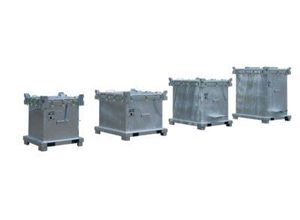 4052462060135 - Bergungsgroßverpackungen BAUER SAG 2700 Stahlblech feuerverzinkt abschließbar B 1565 x T 1365 x H 1950 mm