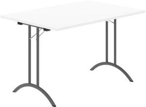 8697837516433 - Select Klapptisch Rechteck Doppel-T-Fußgestell Spezial-Klappbeschlag & Bodenausgleich B 1200 x T 800 x H 720 mm weiß anthrazit