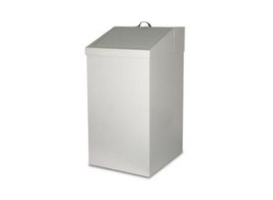 4260532282794 - Wertstoffsammler Volumen 54 l mit Inneneimer Stahl verzinkt B 340 x T 380 x H 650 mm grau