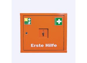 4250108804901 - SÖHNGEN Verbandschrank nach DIN 13157 ohne Inhalt signalorange Tiefe 200 mm HxB 420 x 490 mm