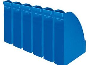 4002432514410 - LEITZ® Stehsammler 2476 Rückenbreite 70 mm Polystyrol 6 Stück blau