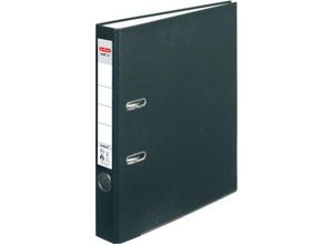 4008115450808 - herlitz maXfile protect Ordner DIN A4 50 mm Schwarz 2 Ringe 5450804 Pappkarton PP (Polypropylen) Texturiert Hochformat