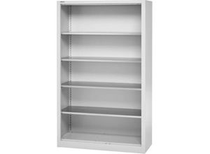 4051273638540 - Select Regalschrank MS 5 OH B 1200 x T 500 x H 1935 mm Stahlblech Weißaluminium