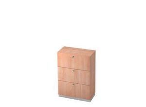 4032062111154 - HÃ¤ngeregistraturschrank 3 OH B 800 x T 420 mm Nussbaum-Dekor