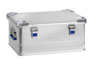 4014688130481 - Transportbox INDUSTRY 48 Aluminium 48 l L 580 x B 385 x H 277 mm mit Stapelecken stabiler Deckel