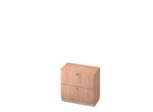 4032062110867 - HÃ¤ngeregistraturschrank 2 OH B 800 x T 420 mm Nussbaum-Dekor
