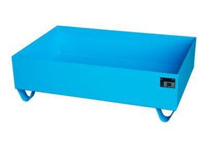 4052462020917 - Stahl-Auffangwanne ohne Gitterrost 1200 x 800 mm blau RAL 5012