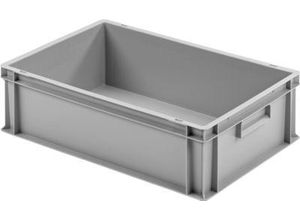 4026698015597 - Ringoplast Kunststoffkasten Serie Unista L175 geschlossene Griffmulde glatter Boden L 600 x B 400 x H 175 mm grau