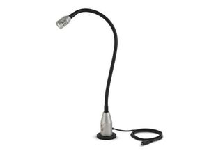 4260131238086 - LED-Arbeitsleuchte Bauer & Böcker Punktstrahler 25 W 200 lm 5500 K neigbar dimmbar Magnetfuß IP65 L 600 mm Aluminium grau-schwarz
