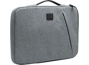 3130630171447 - Laptophülle Business für Laptops 15-16 gepolstert Griff & Reißverschlussfach B 410 x T 25 x H 310 mm Post-Consumer-Polyester grau