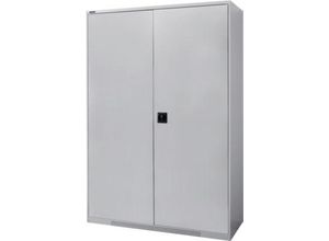 4051273791283 - Genius Flügeltürschrank FS 5 OH abschließbar 4 Fachböden bis 450 kg B 1343 mm Stahl weißaluminium RAL 9006 weißaluminium RAL 9006