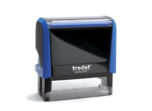 9008056875802 - Adress-Stempel trodat® Printy 4915 Gehäusefarbe blau & Stempelabdruckfarbe schwarz