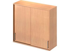 4251898803945 - Genius Aufsatz-Schiebetürenschrank TETRIS WOOD 3 OH B 1200 mm Buche-Dekor