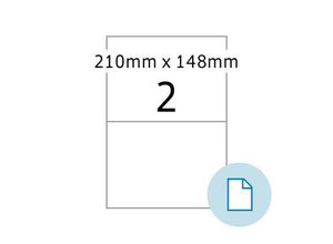 4008705581028 - Blattetiketten HERMA 58102 permanenthaftend besonders stark haftend wetterfest bedruckbar B 210 x H 1485 mm PE-Folie weiß 500 Stück 250 Blatt