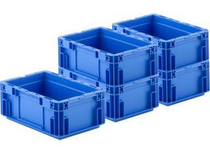 4251898827712 - Euro Box SSI Schäfer Serie MF 3120 aus PP Inhalt 52 L Unterfassgriff blau 5 Stück