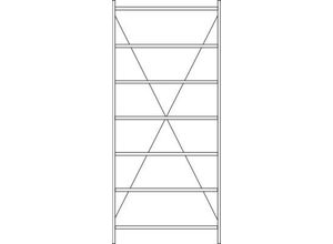 4052941930492 - Fachbodenregal SSI Schäfer R3000 Grundregal B 1345 x T 300 mm Fachlast 150 kg