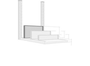 4052939639864 - Trennwand freistehend für Regaltiefe 400 mm H 275 mm