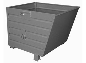 4052462008038 - eurokraft pro Kippbehälter stapelbar Volumen 09 m³ grau RAL 7005