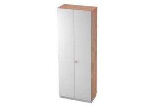 4032062112038 - Aktenschrank 6 OH B 800 x T 420 mm Nussbaum-Dekor silber