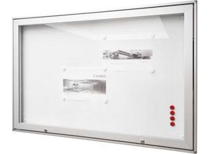 4260222867942 - BST Schaukasten MEDIA AR wetterfest für außen ESG-Sicherheitsglas Flügeltür Sichtformat 12x DIN A4