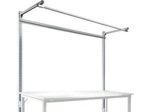 4045916132571 - Aufbauportal m Ausleger Grundtisch SPEZIAL Arbeitstisch Werkbank UNIVERSAL PROFI 2000 mm alusilber