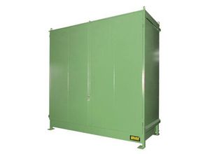 4052462065987 - Regalcontainer BAUER CEN 33-2 IBC Stahl Doppelflügeltor B 3510 x T 1500 x H 3485 mm grün