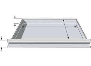 4052939487465 - Schubladen für Feldbreite 995 mm H 100 mm T 400 mm hellsilber