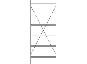 4052941930034 - Fachbodenregal SSI Schäfer R3000 Grundregal B 1055 x T 300 mm Fachlast 100 kg