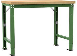4045916162851 - WP60046011 Grundwerkbank PROFI Spezial mit Multiplexplatte BxTxH = 1250 x 700 x 740-1040 mm