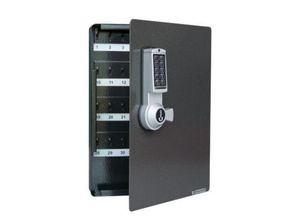 8712907004709 - Schlüsselschrank Elektronikschloss 46 Haken anthrazit