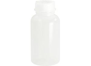 4007228701579 - Weithalsflasche Gesamthöhe 205 mm Gesamt-Ø 95 mm Polyethylen (ldpe) naturfarben Einfüllöffnung-Ø 50 mm - Hünersdorff
