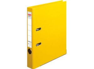 4008110308487 - Ordner maXfile protect plus 10834778 A4 50mm schmal PP vollfarbig gelb 4008110308487 Herlitz
