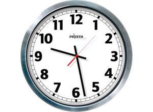 4250594503760 - PEWETA Wanduhr weiß silber Aluminium Ø 500 cm 4250594503760 P
