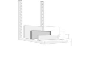 4052939501154 - Trennwand freistehend für Regaltiefe 400 mm H 175 mm