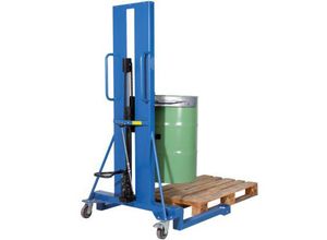 4250101146374 - Fasslifter asecos mit Fusspumpe B 1200 x H 2135 x T 1100 mm Hubbereich 0 – 1170 mm Stahl lackiert