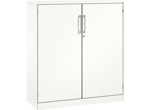 4062084067726 - Flügeltürenschrank ASISTO Höhe 1292 mm Breite 1200 mm 2 Fachböden verkehrsweiß verkehrsweiß C+P