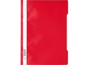4005546265254 - Schnellhefter PP transparenter Vorderdeckel A4 rot 4005546265254 DURABLE 50 Stück