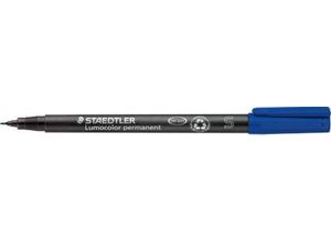 4007817331651 - STAEDTLER Lumocolor Universal Lumocolor Rundspitze Permanentmarker Extra Fein Rundspitze 04 mm Blau Nachfüllbar 10 Stück