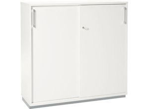 4251898803723 - Genius Schiebetürenschrank TETRIS WOOD 3 OH B 1200 mm Höhe inkl Gleiter weiß